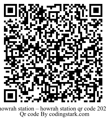 Howrah Station UTS Qr Code UTS QR Code | Railway UTS